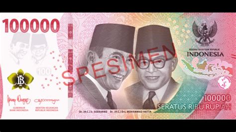 BI Luncurkan 7 Pecahan Uang Rupiah Emisi 2022