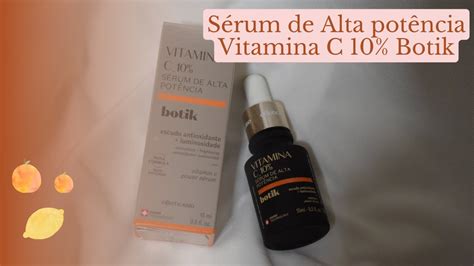 Sérum de Alta potência Vitamina C 10 Botik YouTube