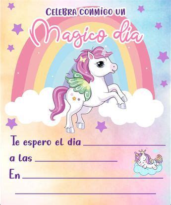 Las Mejores Invitaciones De Unicornio Para Editar Y Compartir