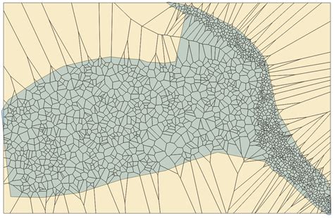 Cropping Voronoi Polygons To Specific Distance From Input Points Using