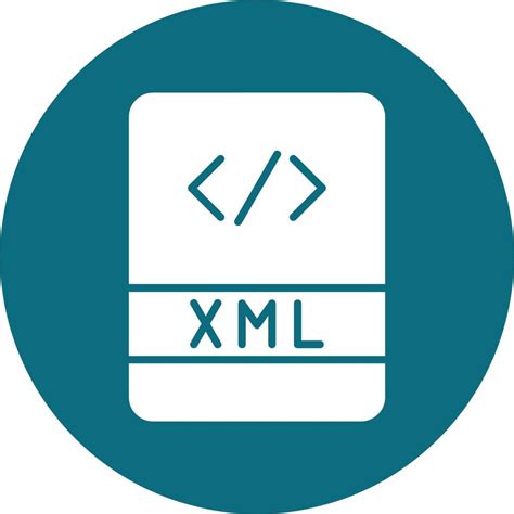 Xml File Vector Icon Vector Art At Vecteezy