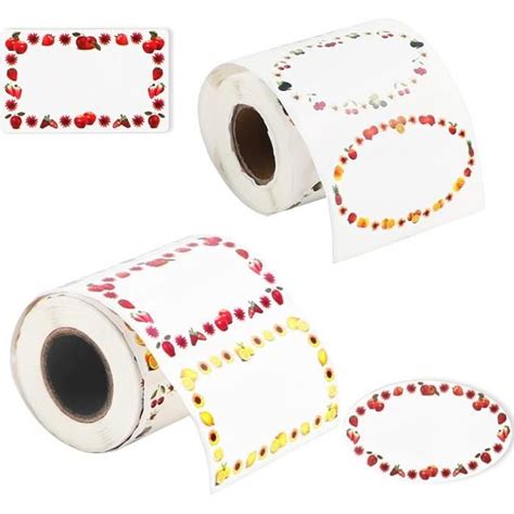 Lot de 400 étiquettes autocollantes pour confiture 6 5 x 4 cm 1206