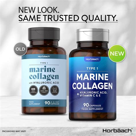 Marine Collagen Complex 90 Capsules Hyaluronic Acid Vitamin C