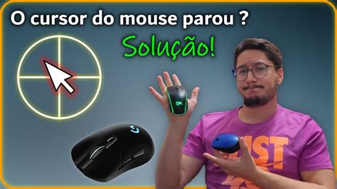 Mouse liga mas não funciona CURSOR não mexe SOLUÇÃO YouTube