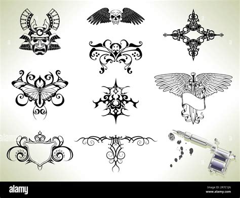 Smokey Skull Tattoo Flash Pages