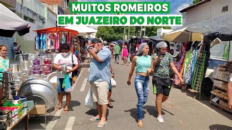 Rua Da Matriz Em Juazeiro Do Norte Muitos Romeiros Na Romaria Das