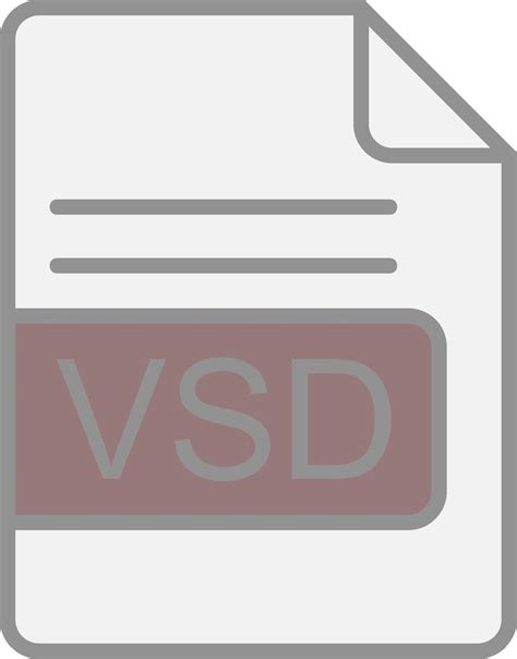 VSD File Format Line Filled Light Icon 44104682 Vector Art At Vecteezy