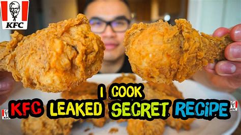 I Cooked KFC Leaked Secret Recipe DIY COPYCAT YouTube
