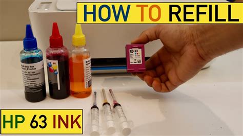 How To Refill HP 63 Ink Cartridge YouTube