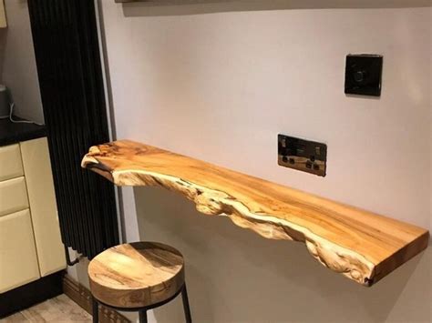 Live Edge Floating Shelf Walnut Custom Floating Etsy India