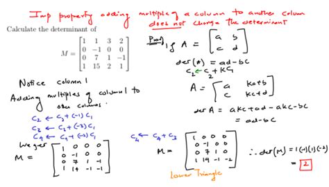 evaluating determinant using properties of determinant sumant s 1 page of math