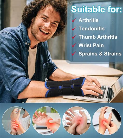 Buy Wrist Brace With Thumb Spica Splint Adjustable Thumb Wrist