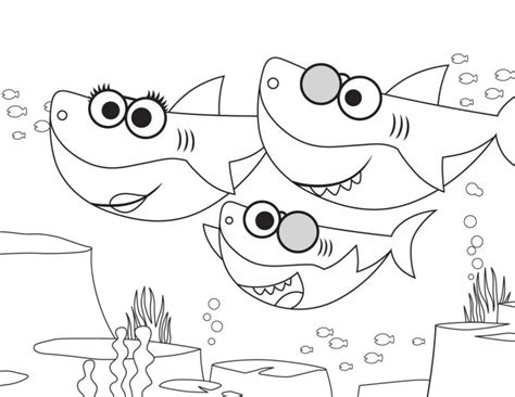 Dibujos de Baby Shark para colorear 70 imágenes para imprimir gratis