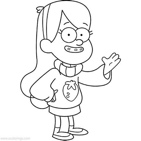 Mabel Gravity Falls Coloring Pages