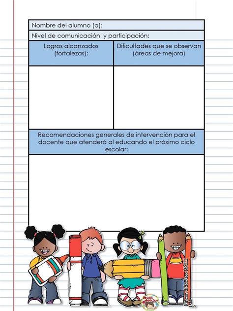 Pin de Mtra Anita en Documentación escolar Ciclo escolar