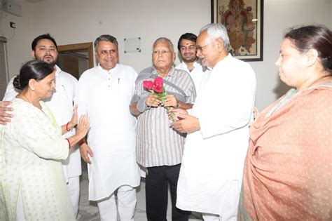 Bihar CM Nitish Kumar And Lalu Prasad Yadav First Meet After New