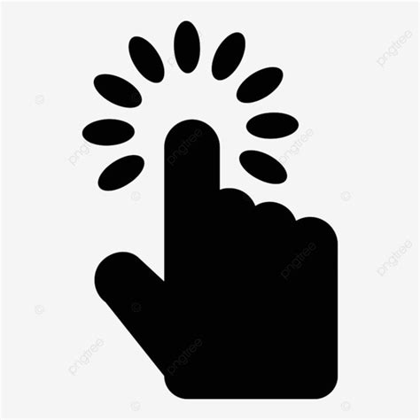Hand Cursor Icon Vector Isolated Icon Web White Png And Vector With