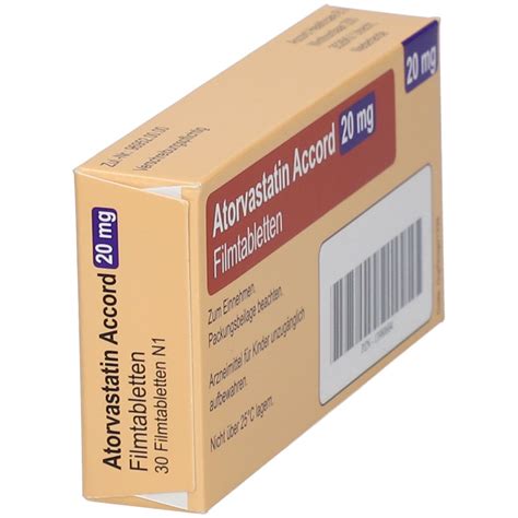 Atorvastatin Accord 20Mg 30 St Mit Dem E Rezept Kaufen Shop Apotheke