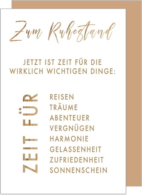 Edition Seidel Premium Glückwunschkarte zum Ruhestand mit Umschlag