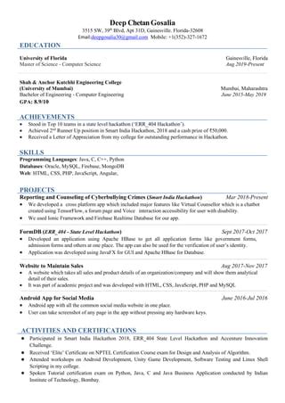 Resume Pdf
