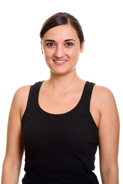 Premium Photo Studio Shot Of Happy Beautiful Woman Smiling