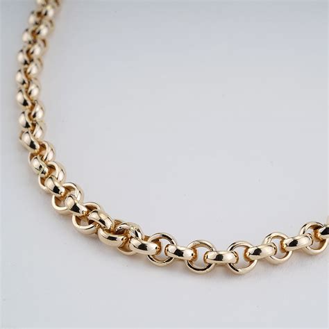 Rolo Link Gold Chain On Sale Bellvalefarms
