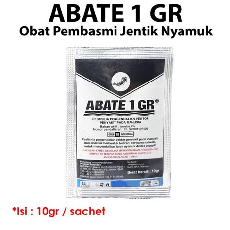 Jual Abate 1gr Obat Racun Pembasmi Jentik Nyamuk DBD Kemasan 10gram