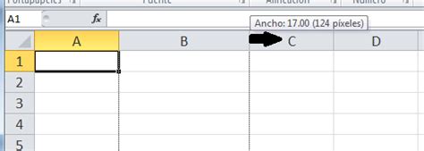 Excel modificar tamaño de celdas