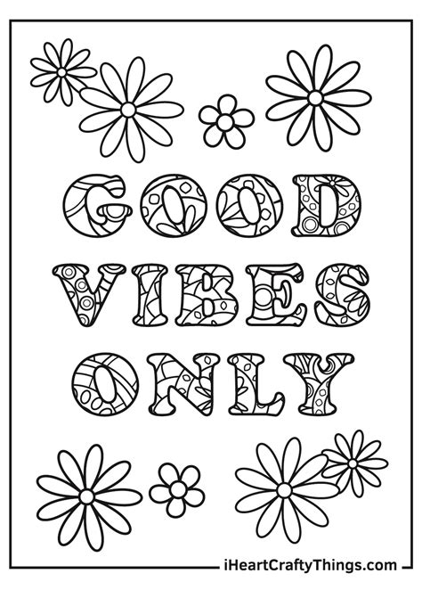 Stress Relief Printable Coloring Pages