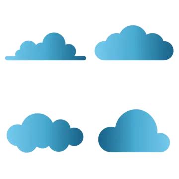 Nuages De Dessin Anim Dans Un Ensemble De Formes Diff Rentes Vecteur