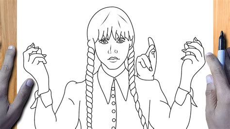 Em Geral Imagen Dibujos De Merlina Addams Para Colorear El Ltimo The