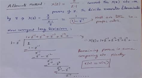 inverse z transform power series expansion method engineerstutor