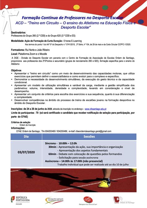 ACD Treino em Circuito O ensino do Atletismo na Educação Física e