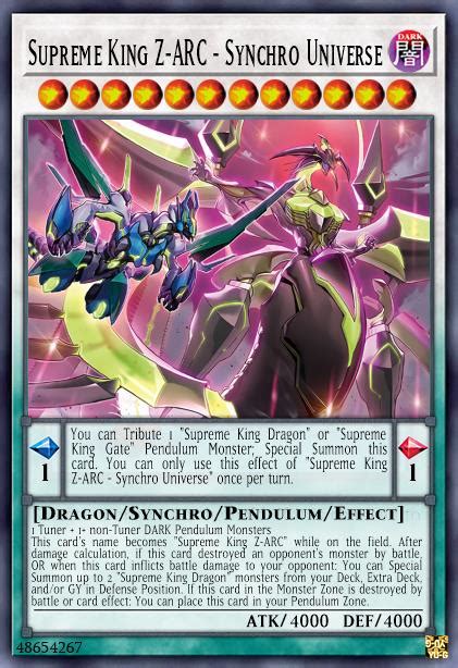 Yu Gi Oh Wiki Supreme King Z ARC Synchro Universe