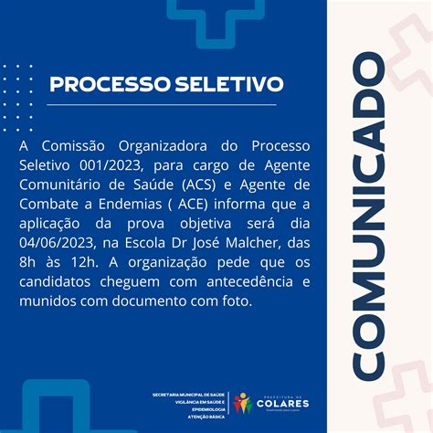 Comunicado Prefeitura Municipal de Colares Gestão 2021 2024
