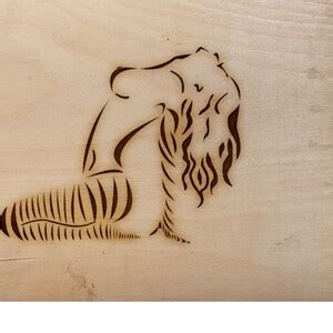 Naked Woman Wall Art Abstract Laser Cut Cnc Stencil Svg Dxf File Etsy