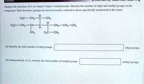 Solved Analyze The Structure Of Sec Butyl Ethyl Methyl Octane