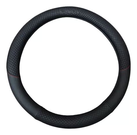 Capa De Volante Universal Confort Preta Detalhe Vermelho