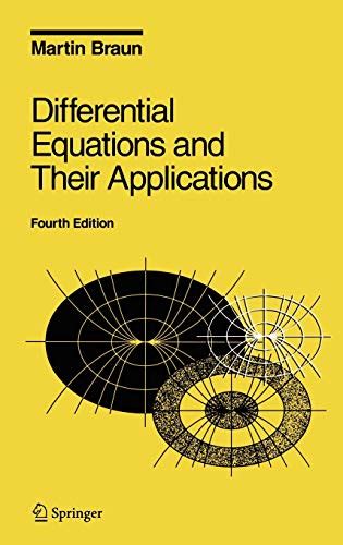 differential equations and their applications an introduction to applied mathematics texts in