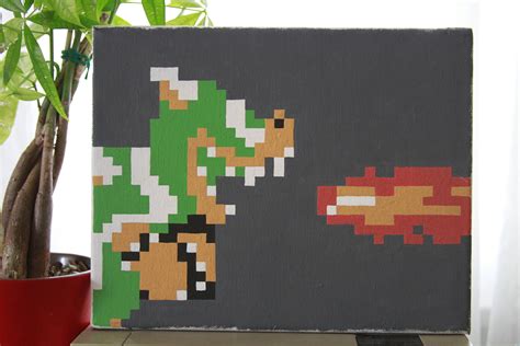 Super Mario Bowser Pixel Art