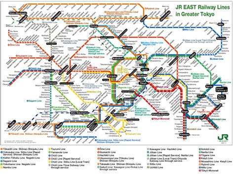Japan Railways Train And Subway Maps Nihone