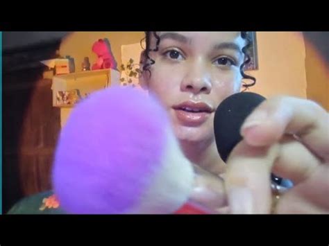 ASMR Pincel Na Tela Sons De Boca Tapping E Sussurro YouTube