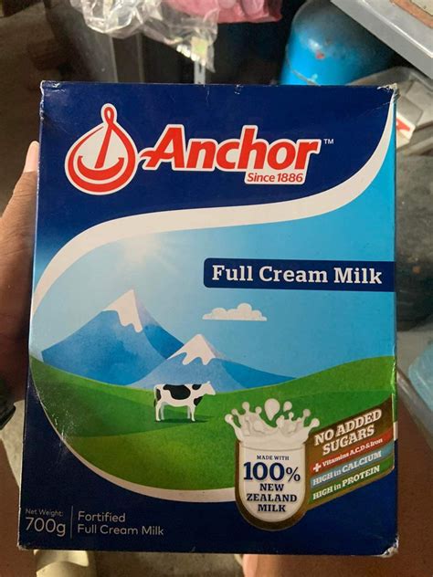 Anchor Full Cream Milk Food Drinks Other Food Drinks On Carousell