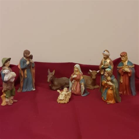 Midwest Of Cannon Falls Holiday 1 Piece Vintage Nativity Set Christmas Scene Superb