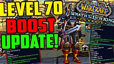 Level 70 Boost In WOTLK Classic UPDATE YouTube