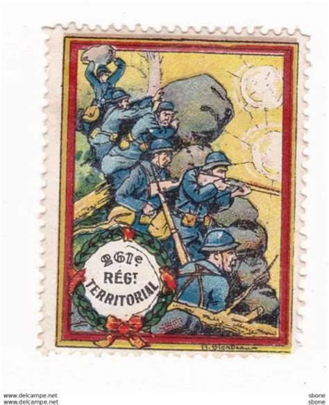 VIGNETTE MILITAIRE DELANDRE 261ème régiment territorial d infanterie