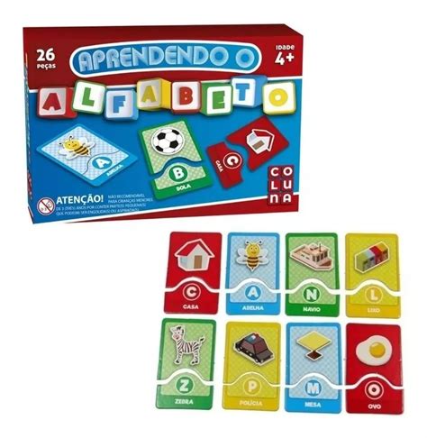 Jogo Educativo Pedagogico Aprendendo O Alfabeto P S Coluna