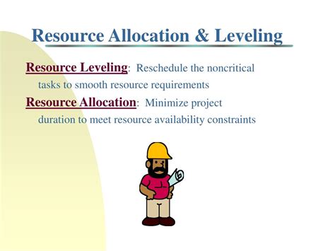 ppt resource allocation and leveling powerpoint presentation free download id 3813007