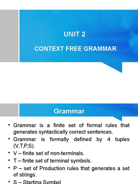 unit 2 cfg pdf formalism deductive syntax
