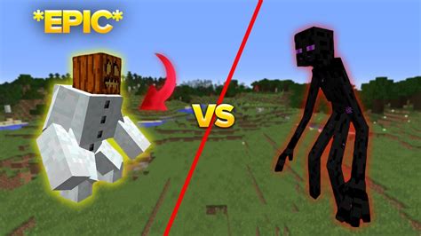 Mutant Enderman VS Mutant Snow Golem In Minecraft YouTube